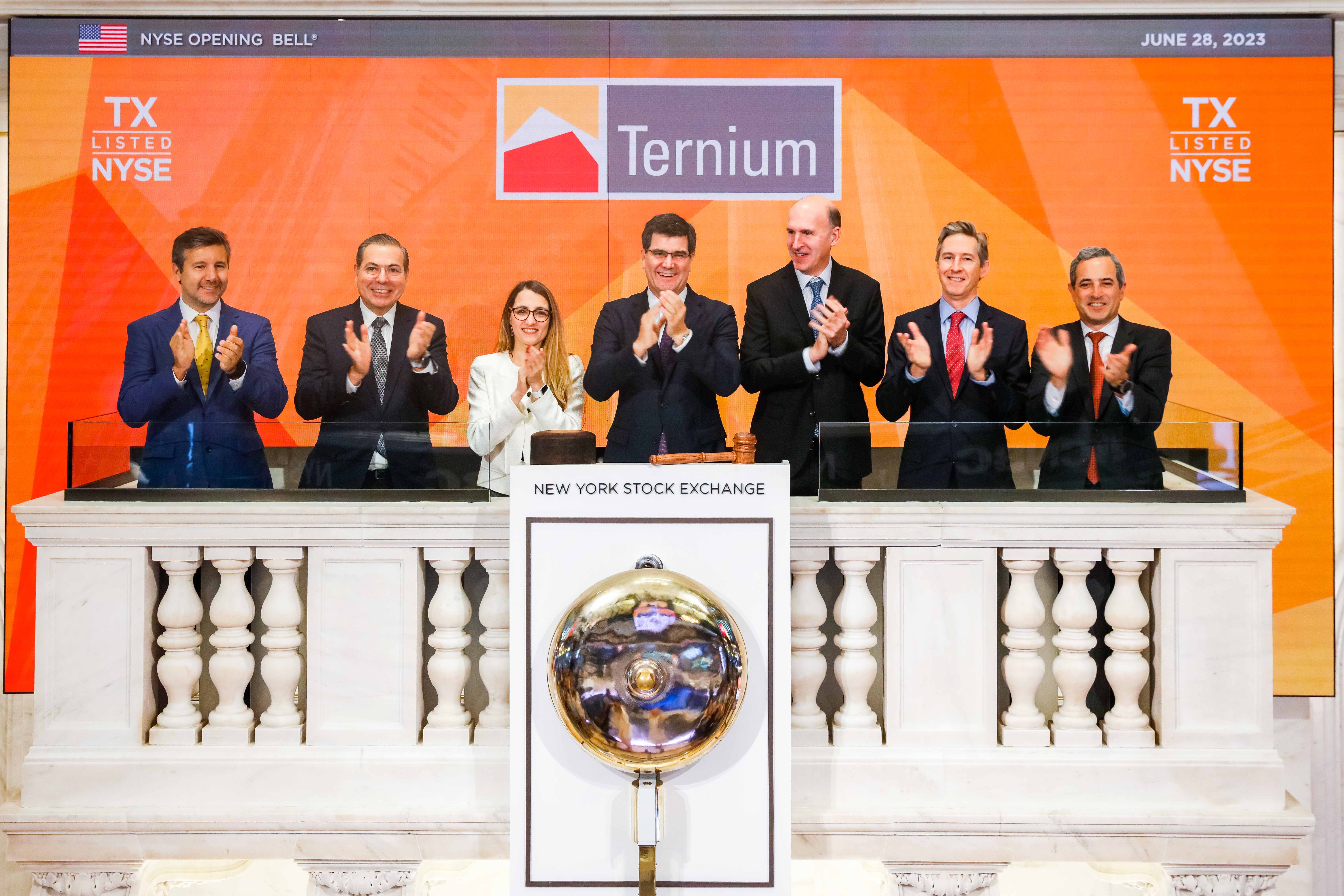 Ternium toca la campana de inicio en NYSE